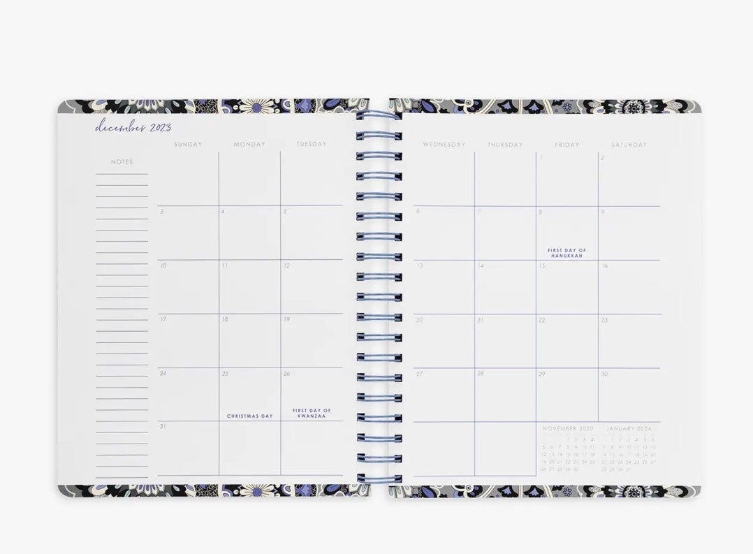 Vera Bradley 2024 Blue Gingham 17-Month Planner – The Cottage Basket