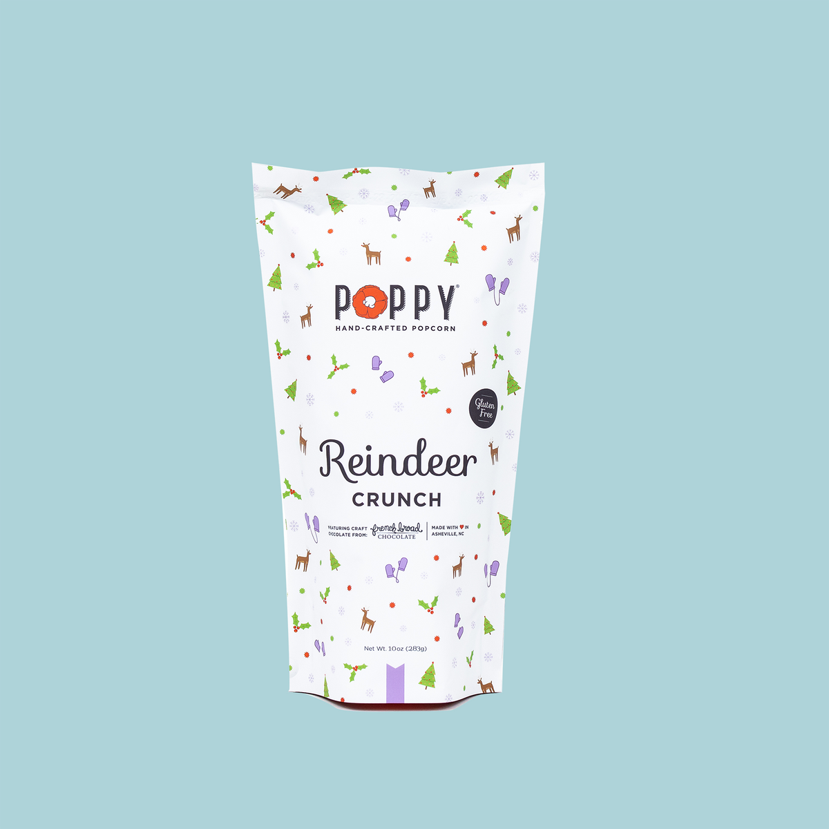 Poppy Reindeer crunch bag – The Cottage Basket