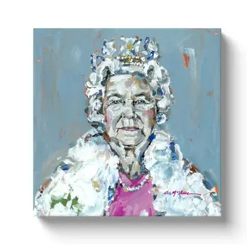 Queen Elizabeth 8x8 Canvas – The Cottage Basket