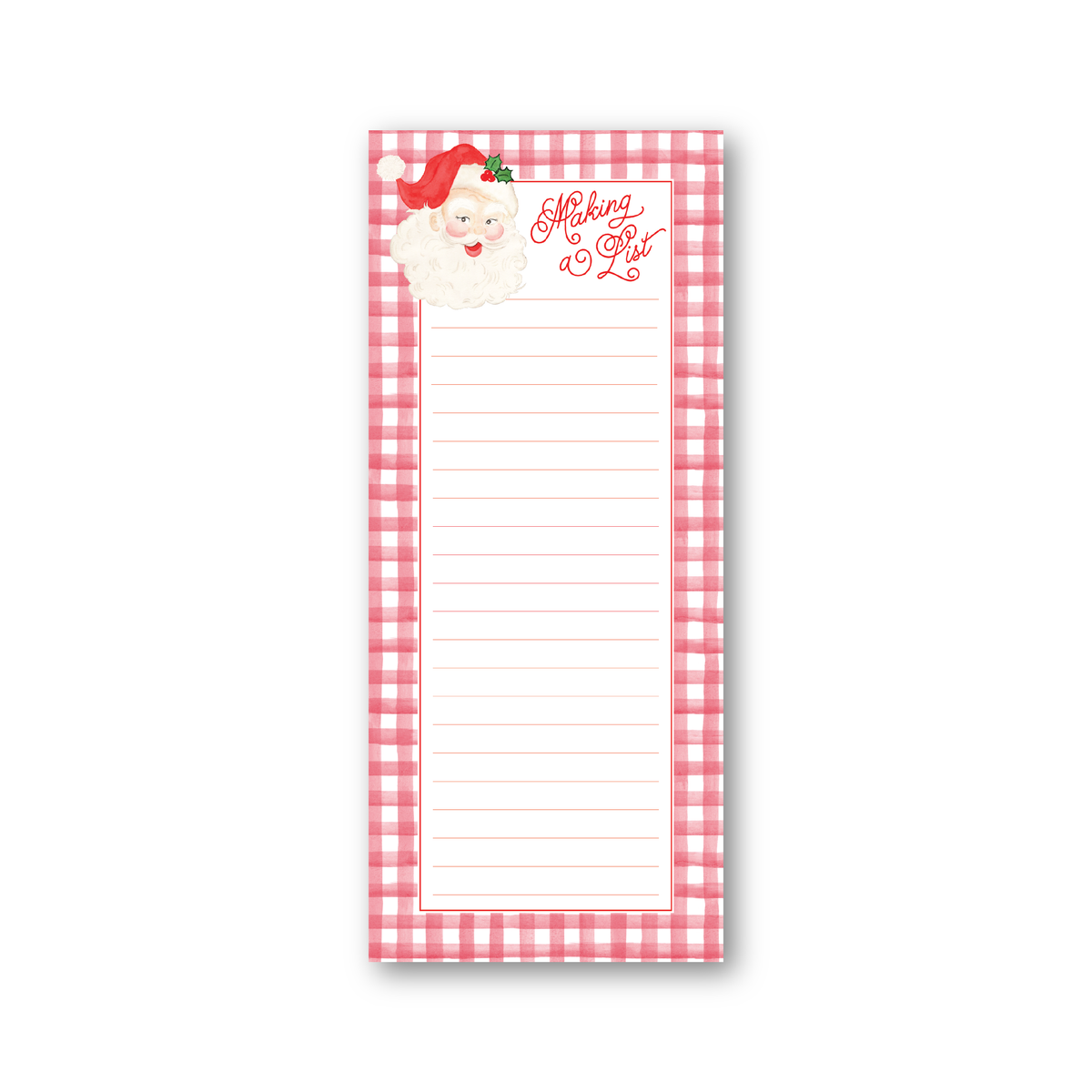 Making a List Santa Notepad – The Cottage Basket
