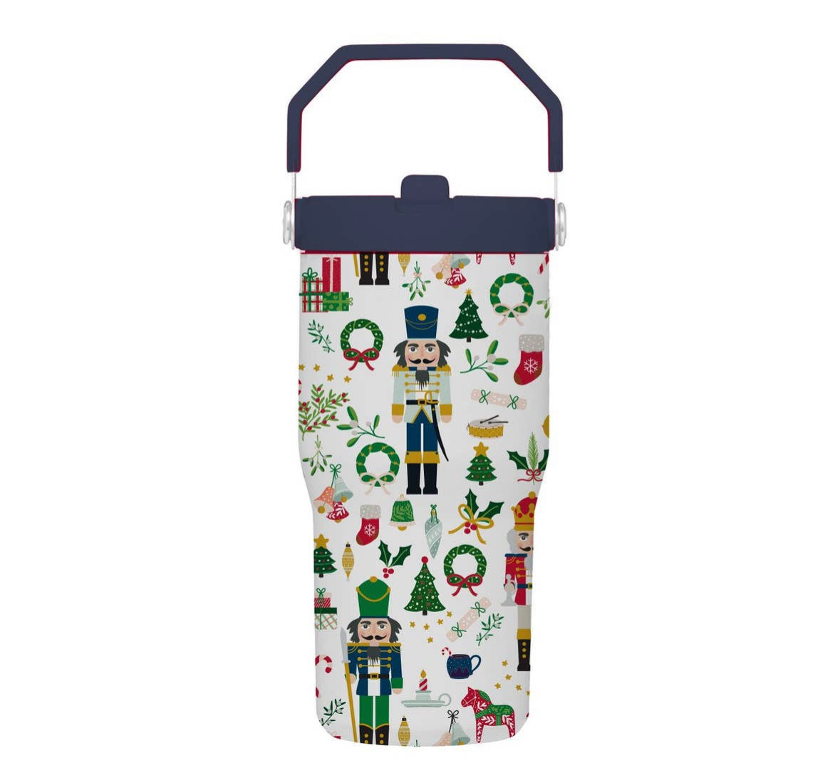 20 oz to go nutcracker tumbler with handle – The Cottage Basket