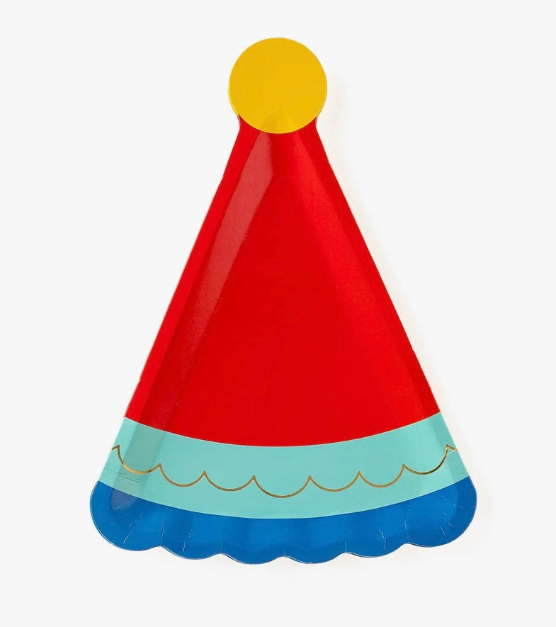 Red/Blue Party Hat Paper Plates – The Cottage Basket