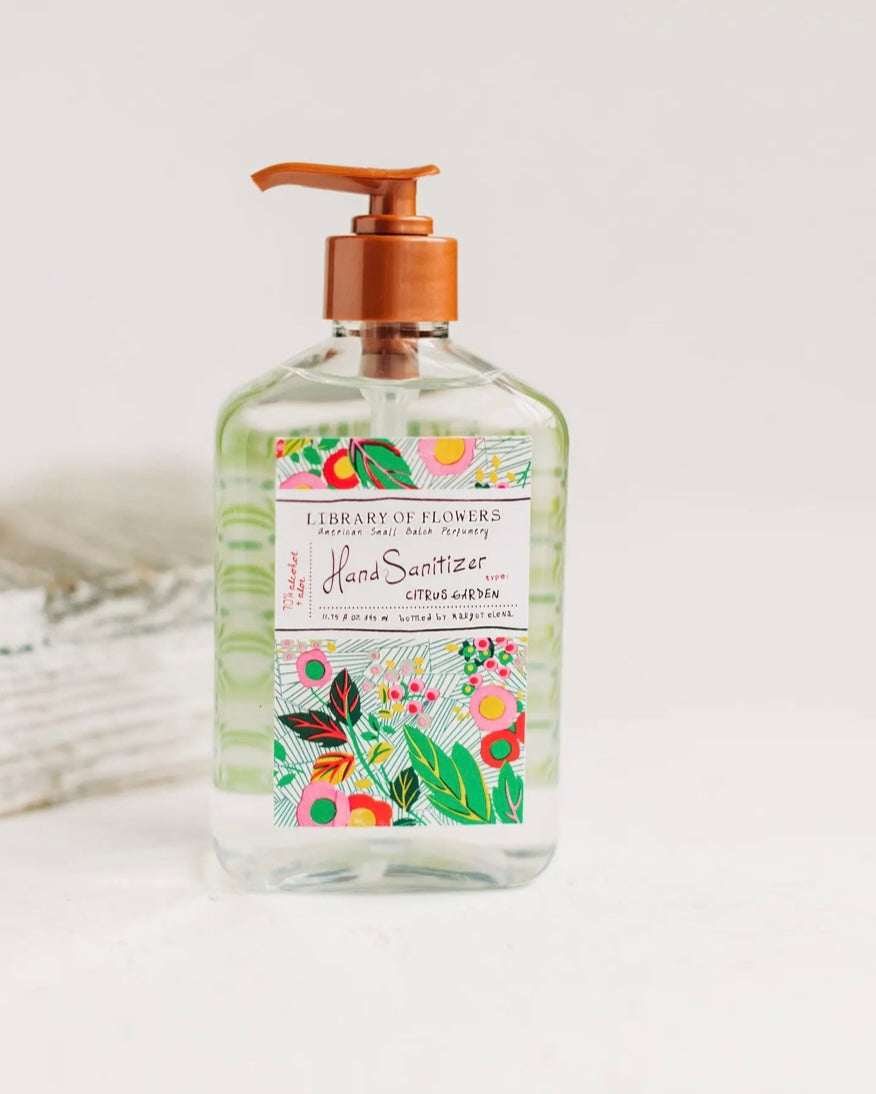 Library of Flowers Citrus Garden Hand Sanitizer – The Cottage Basket