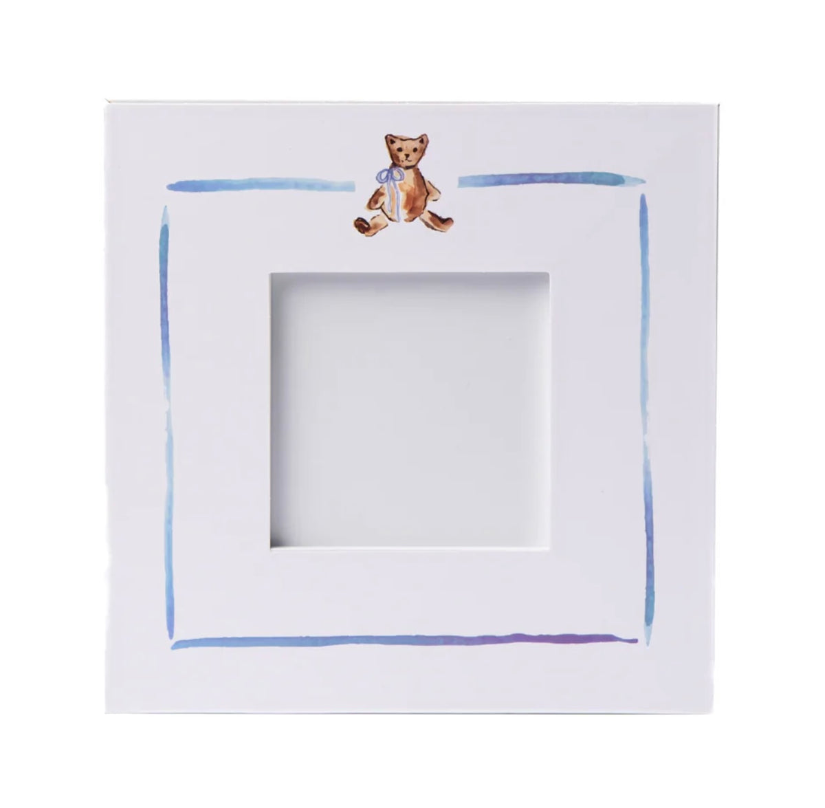 Baby Boy Blue Teddy Bear Frame – The Cottage Basket