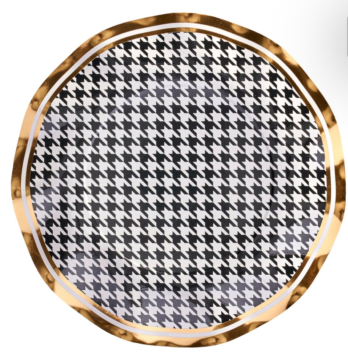 Scalloped Houndstooth Paper Salad Plates – The Cottage Basket