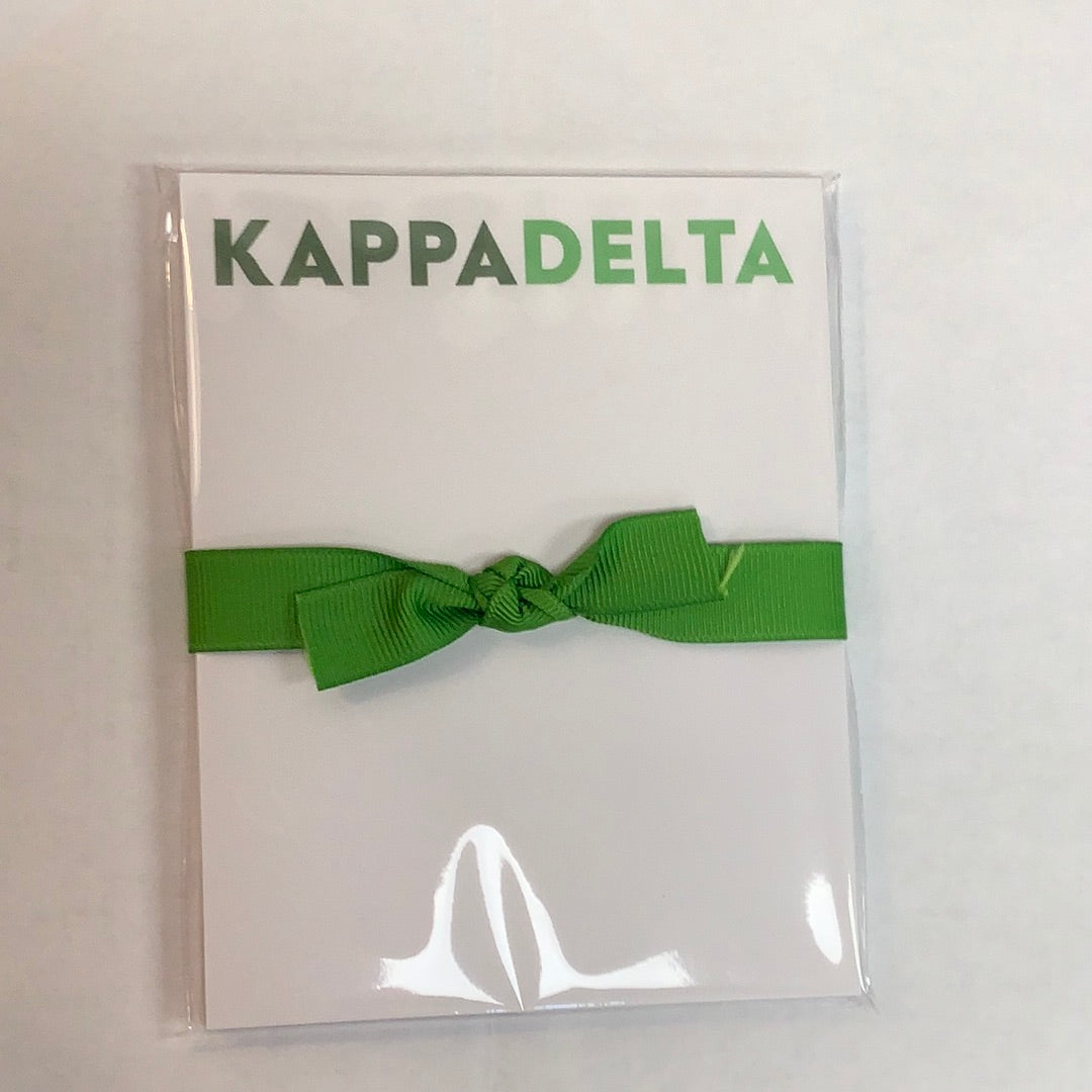 Kappa Delta Mini Notepad – The Cottage Basket